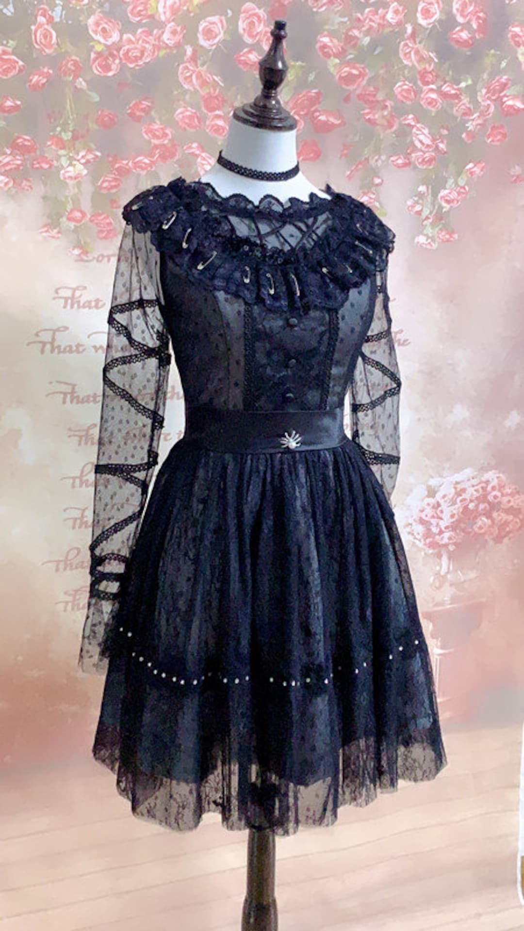 Lydia Deetz Black Dress Musical Cosplay Costume - Etsy