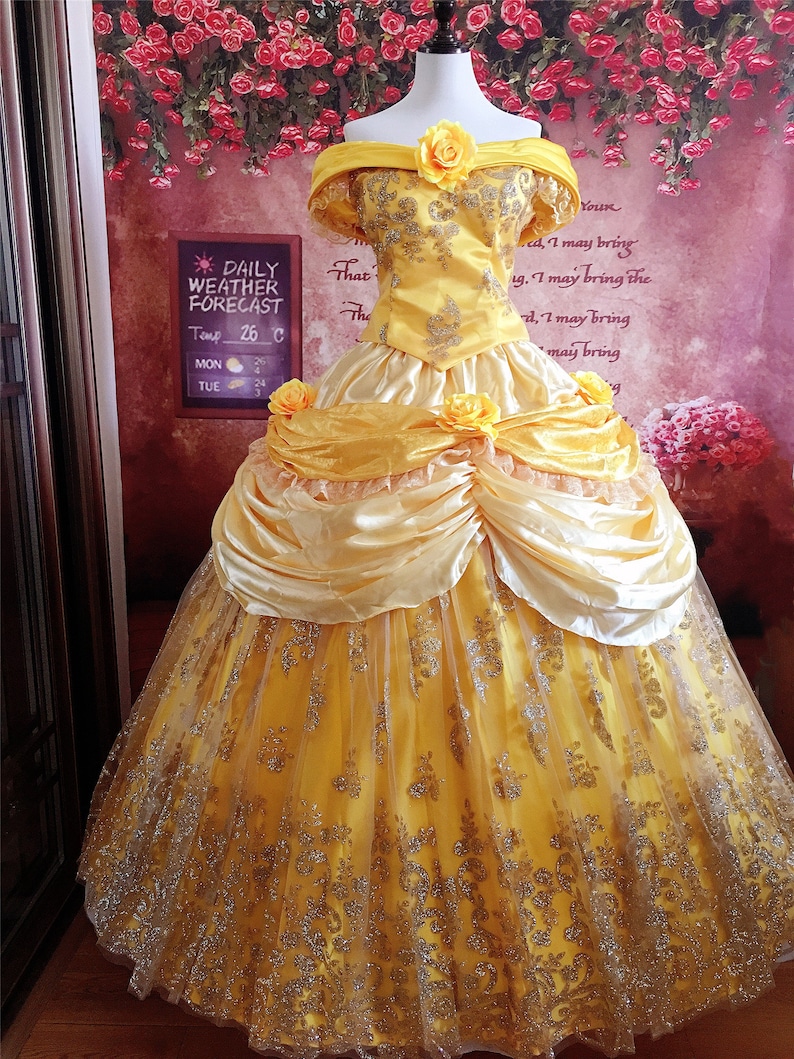 Belle Dress Cosplay Costume - Etsy