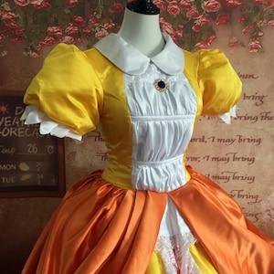 Yellow Peach Cosplay Costume Peach Dress - Etsy