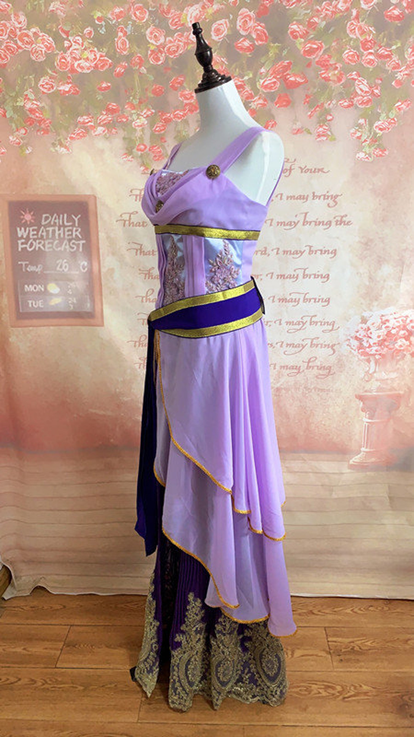 Megara Costume Hercules Cosplay Costume - Etsy
