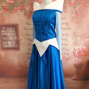 Blue Princess Aurora Dress Cosplay Costume Sleeping Beauty - Etsy