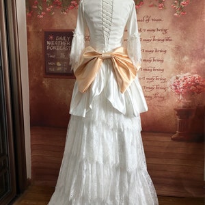 Christine Daae Cosplay Costume Wedding White Dress Phantom of the Opera ...
