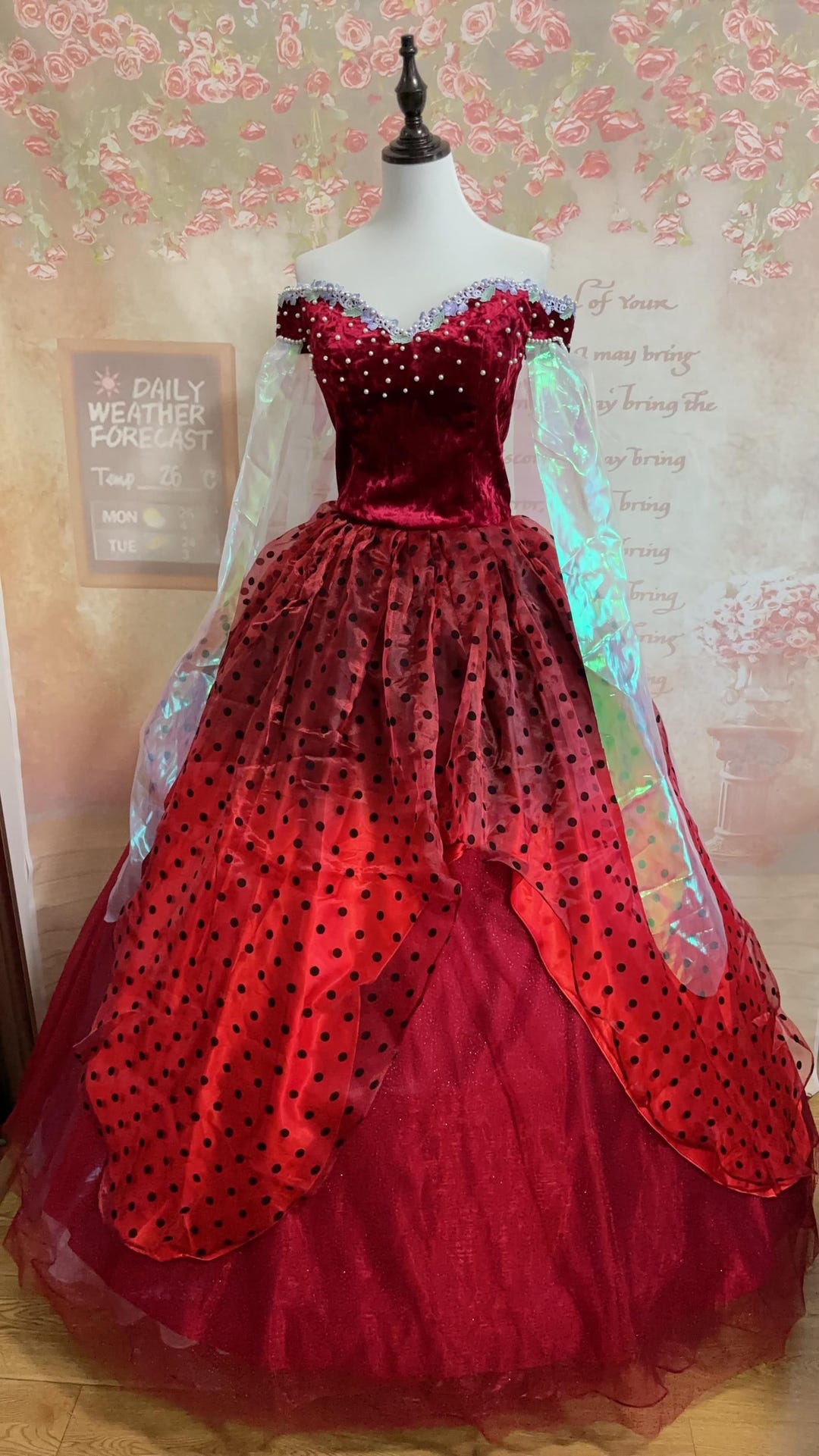 Princesses Ladybug Cosplay Costume Red Dress - Etsy