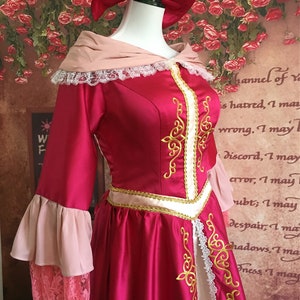 Belle Red Dress Adult Red Belle Costume - Etsy