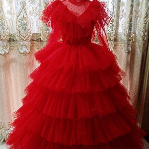 Lydia Red Dress Cosplay Costume - Etsy