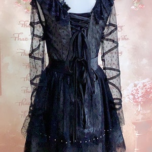 Lydia Deetz Black Dress Musical Cosplay Costume - Etsy