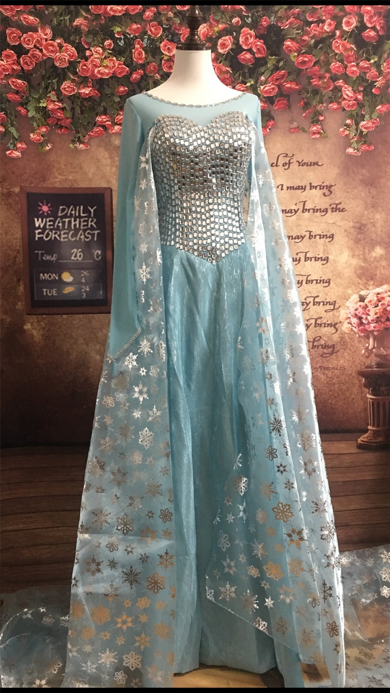 Elsa Dress Cosplay Costume - Etsy
