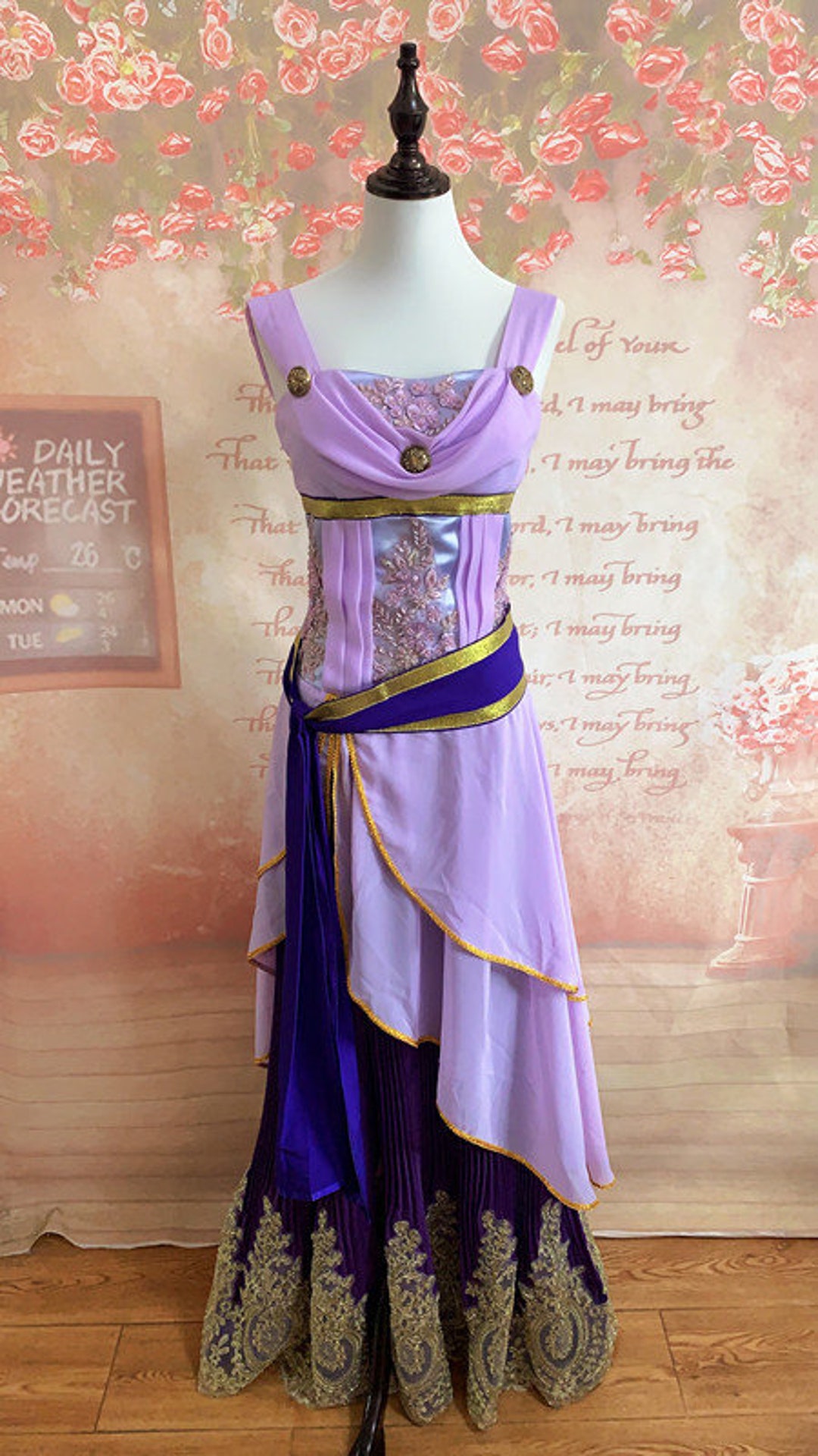 Megara Costume Hercules Cosplay Costume - Etsy