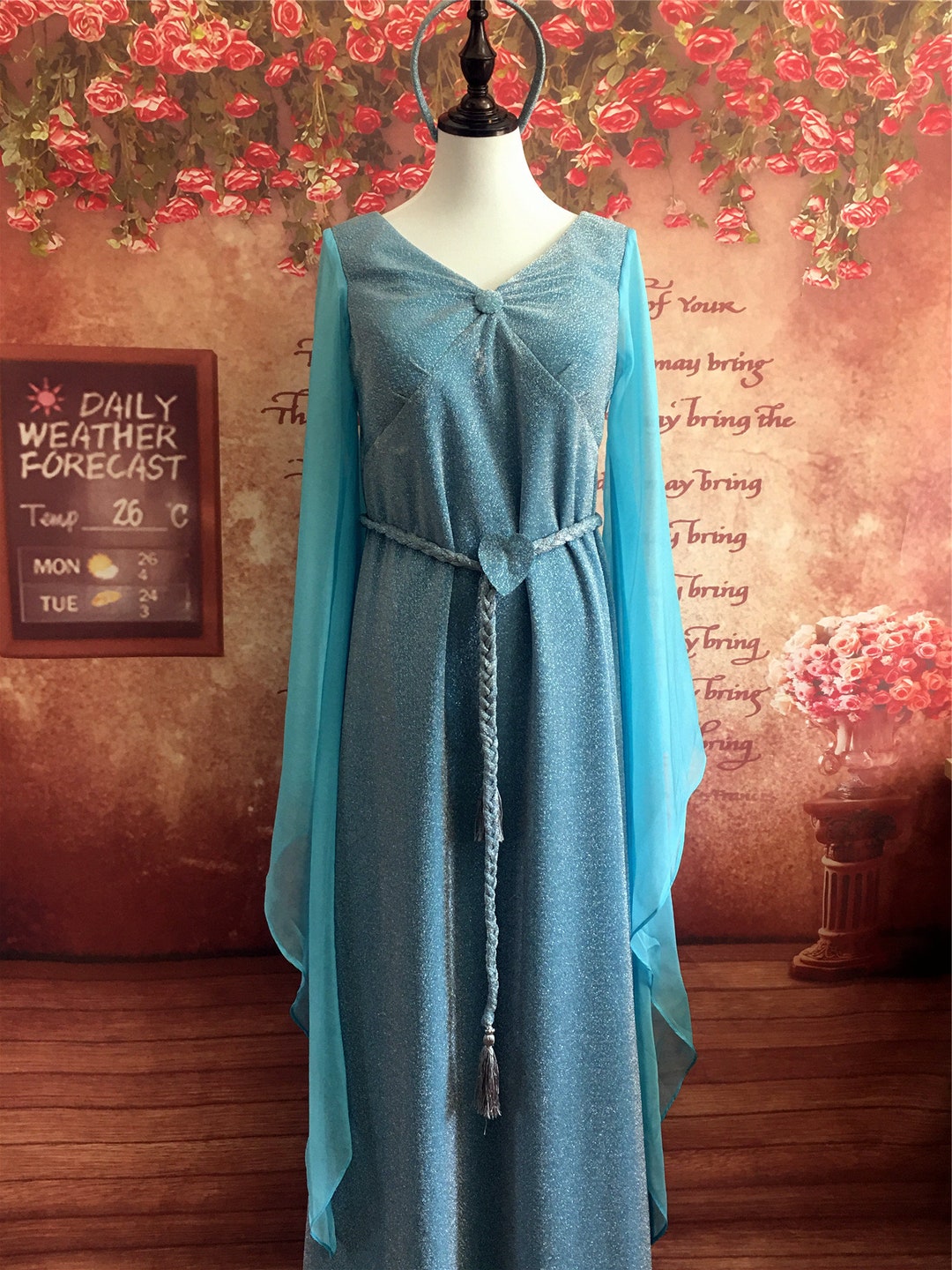 Blue Fairy Dress Women Blue Fairy Godmother Cosplay Costume - Etsy