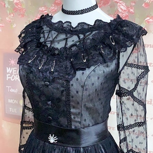 Lydia Deetz Black Dress Musical Cosplay Costume - Etsy