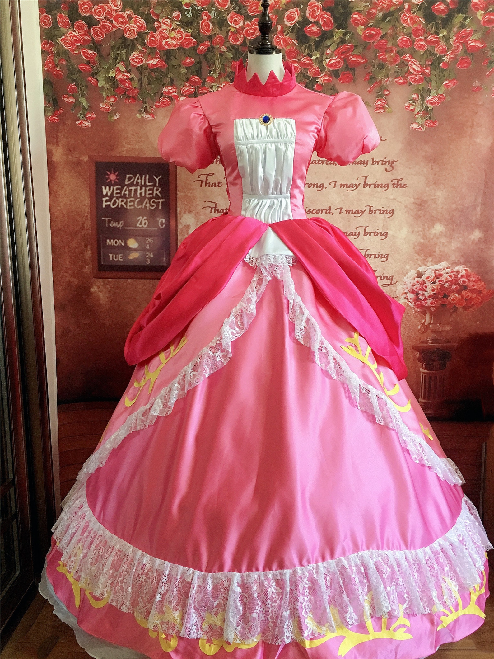 Peach Costume Adult Peach Dress Etsy