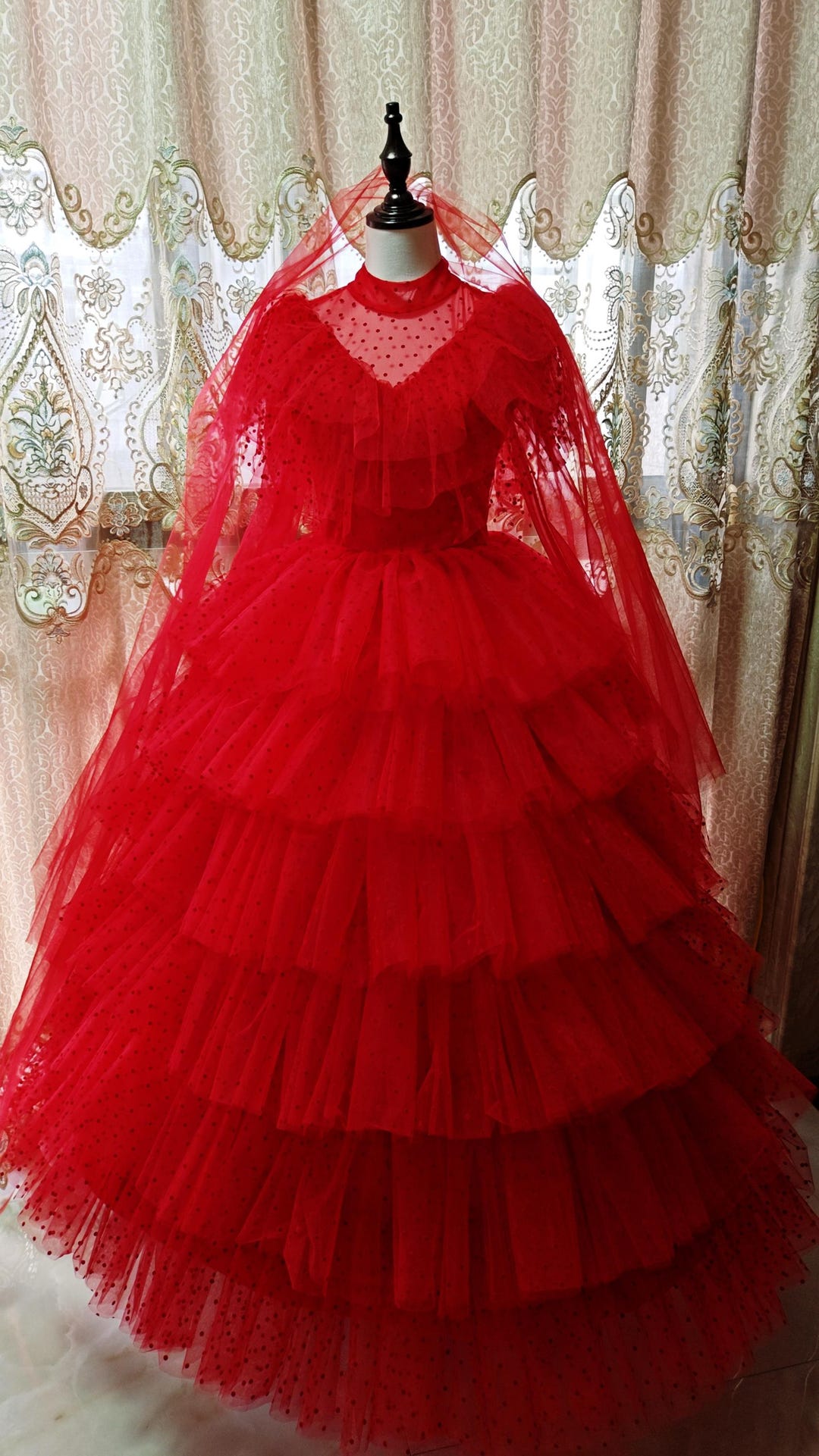 Lydia Red Dress Cosplay Costume - Etsy