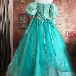 Little Mermaid Princess Ariel Green Dress Cosplay Costume - Etsy