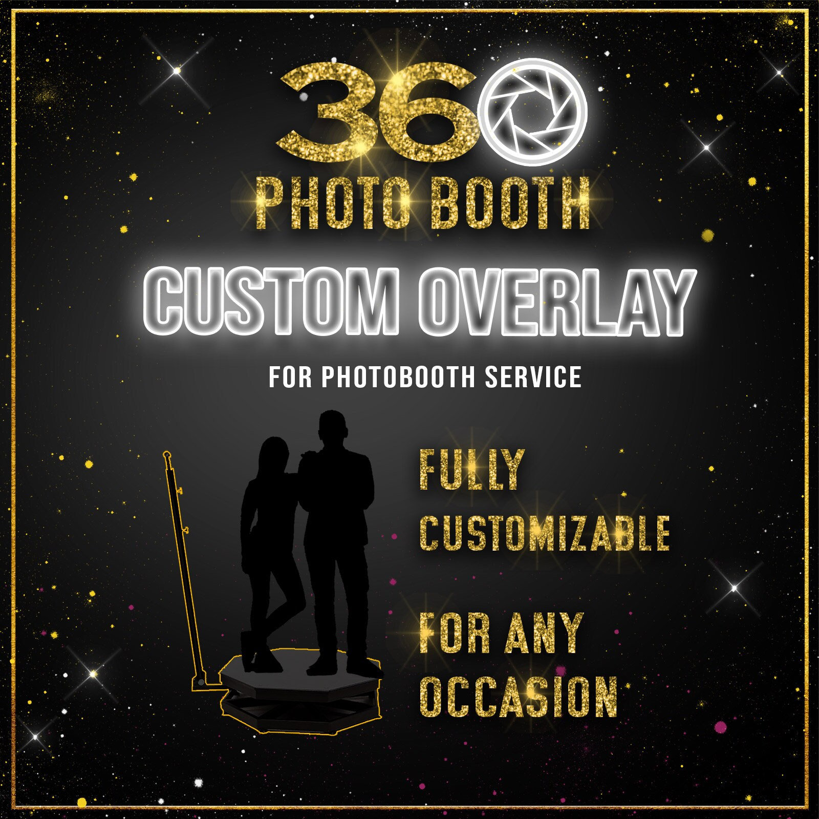 Custom Overlay for 360 Photo Booth Personalized Layout for - Etsy Canada