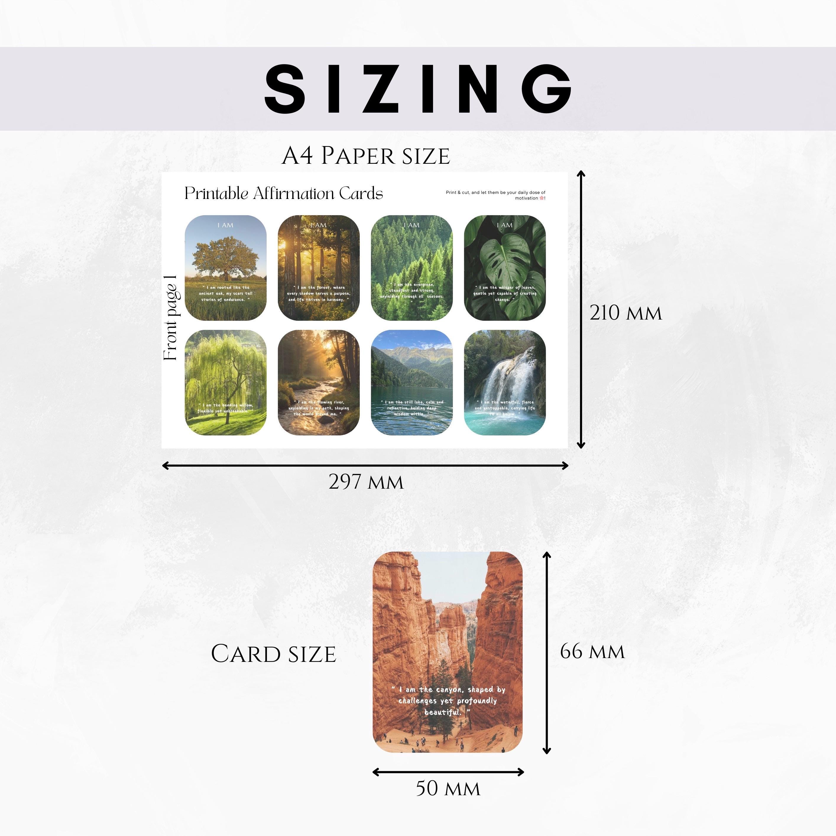 40 Nature Inspired Affirmation Cards | I Am Nature | Positive Self ...