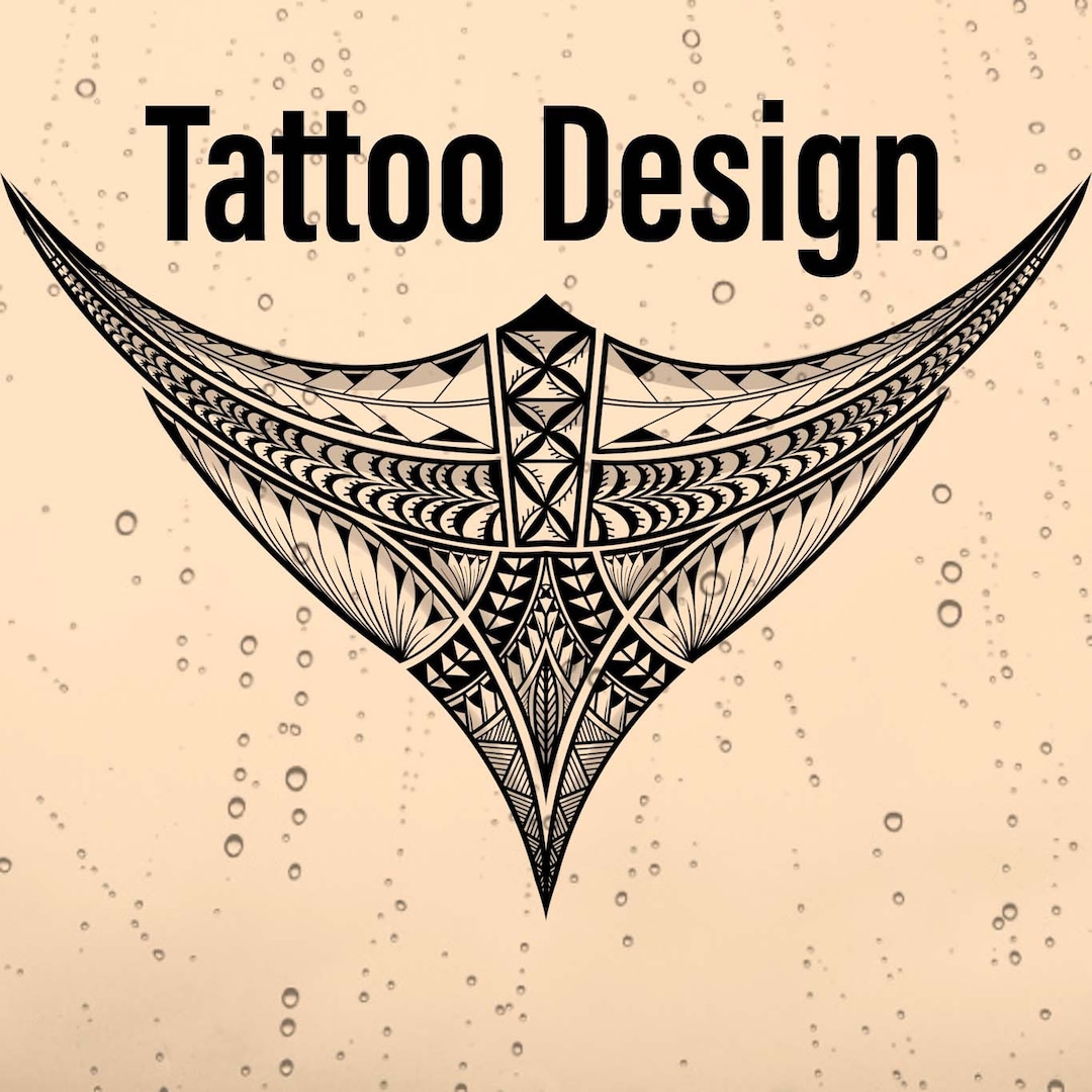 Polynesian Female Lower Sternum Tattoo Design - Etsy