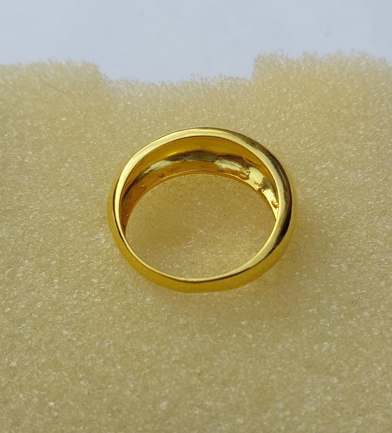 Gold Dome Ring, Dome Bend, Ring Jewelry, Handmade Ring, Best Gifts - Etsy