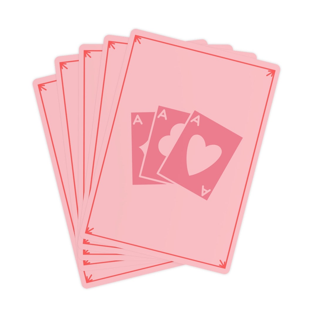 Ace of Pink Spades Poker Cards - Etsy