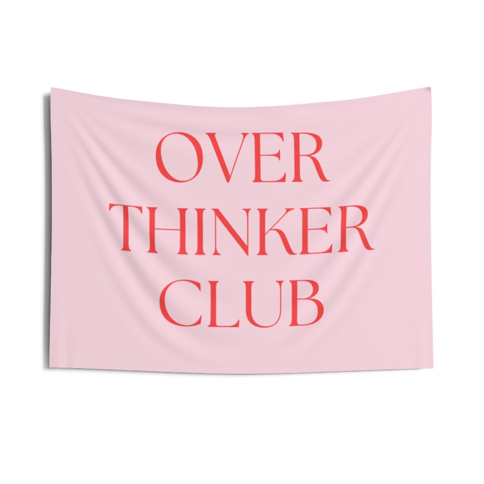 Over-thinker pink Wall Tapestry College Tapestry Girl Wall Hanging Cute ...