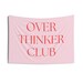Over-thinker pink Wall Tapestry College Tapestry Girl Wall Hanging Cute ...
