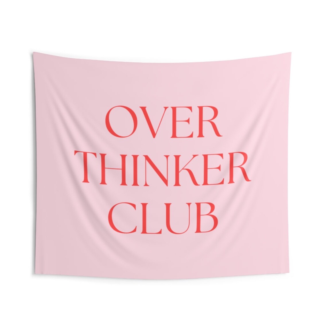 Over-thinker pink Wall Tapestry College Tapestry Girl Wall Hanging Cute ...