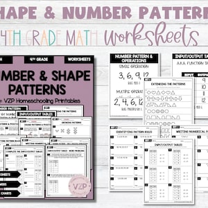 Number Patterns and Sequence - Etsy