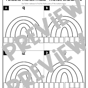 Factors and Multiples Worksheet - Etsy