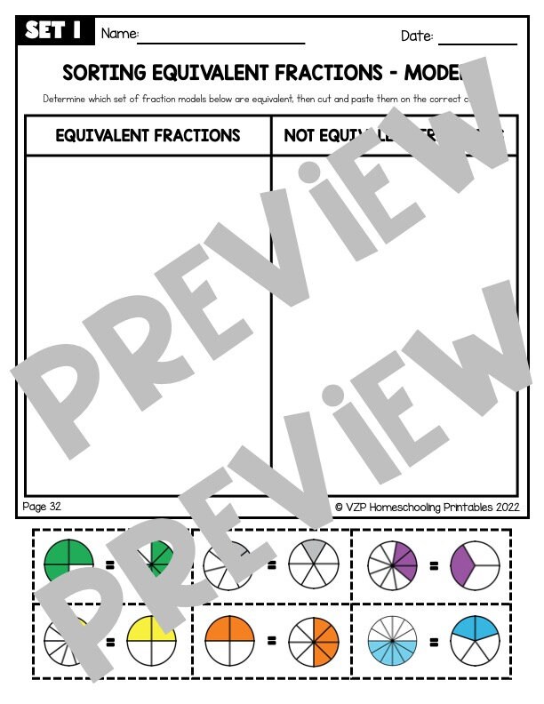 Worksheets for Equivalent Fractions (4.NF.A.1) - Etsy