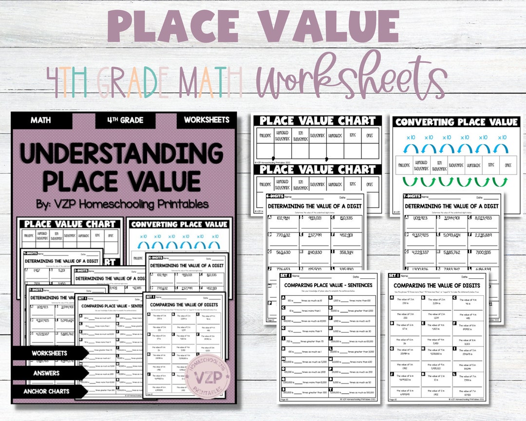 Worksheet for Place Value - Etsy