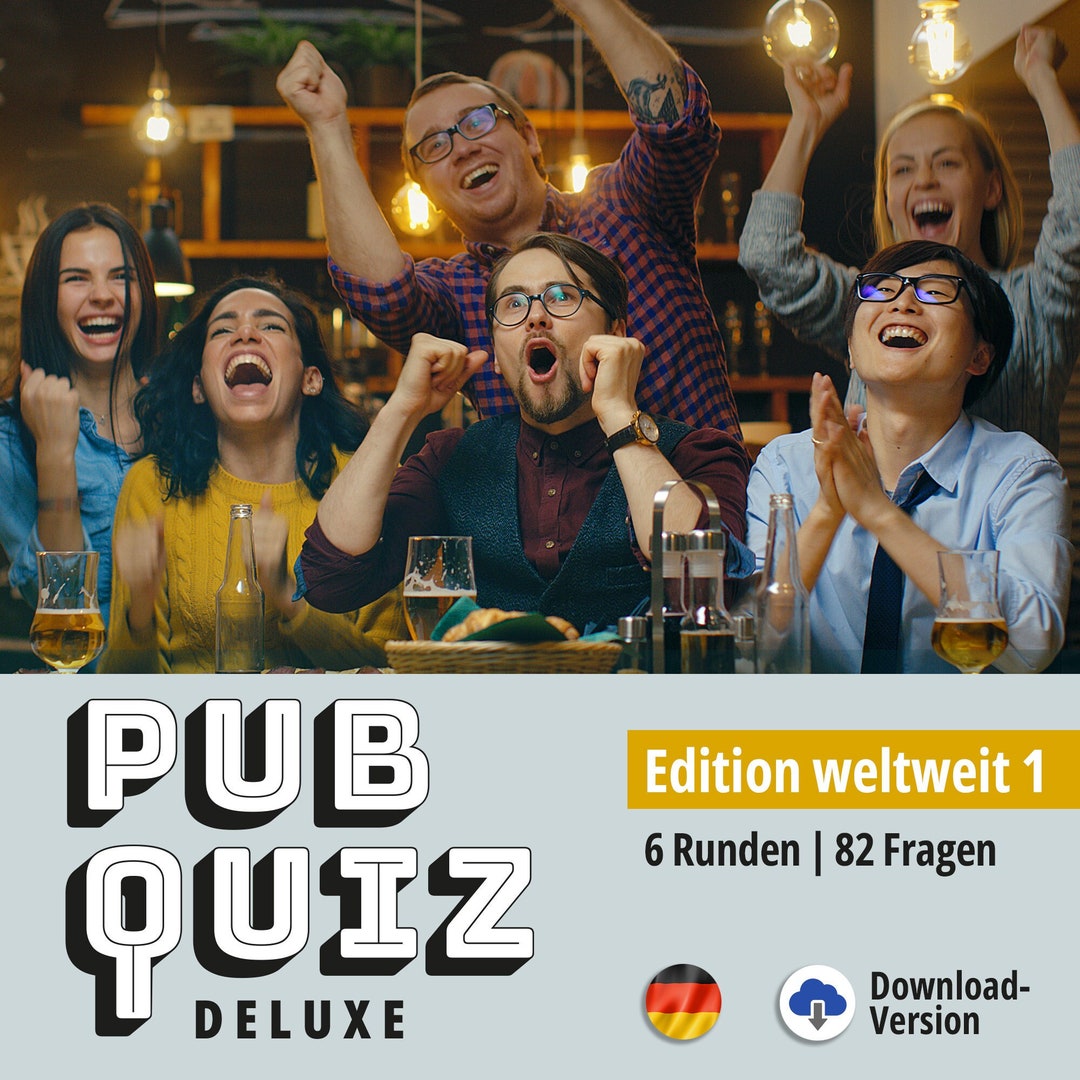 Pub Quiz Deluxe deutsch Für Kneipe, Firmenfeier, Spiele-abend. Edition ...