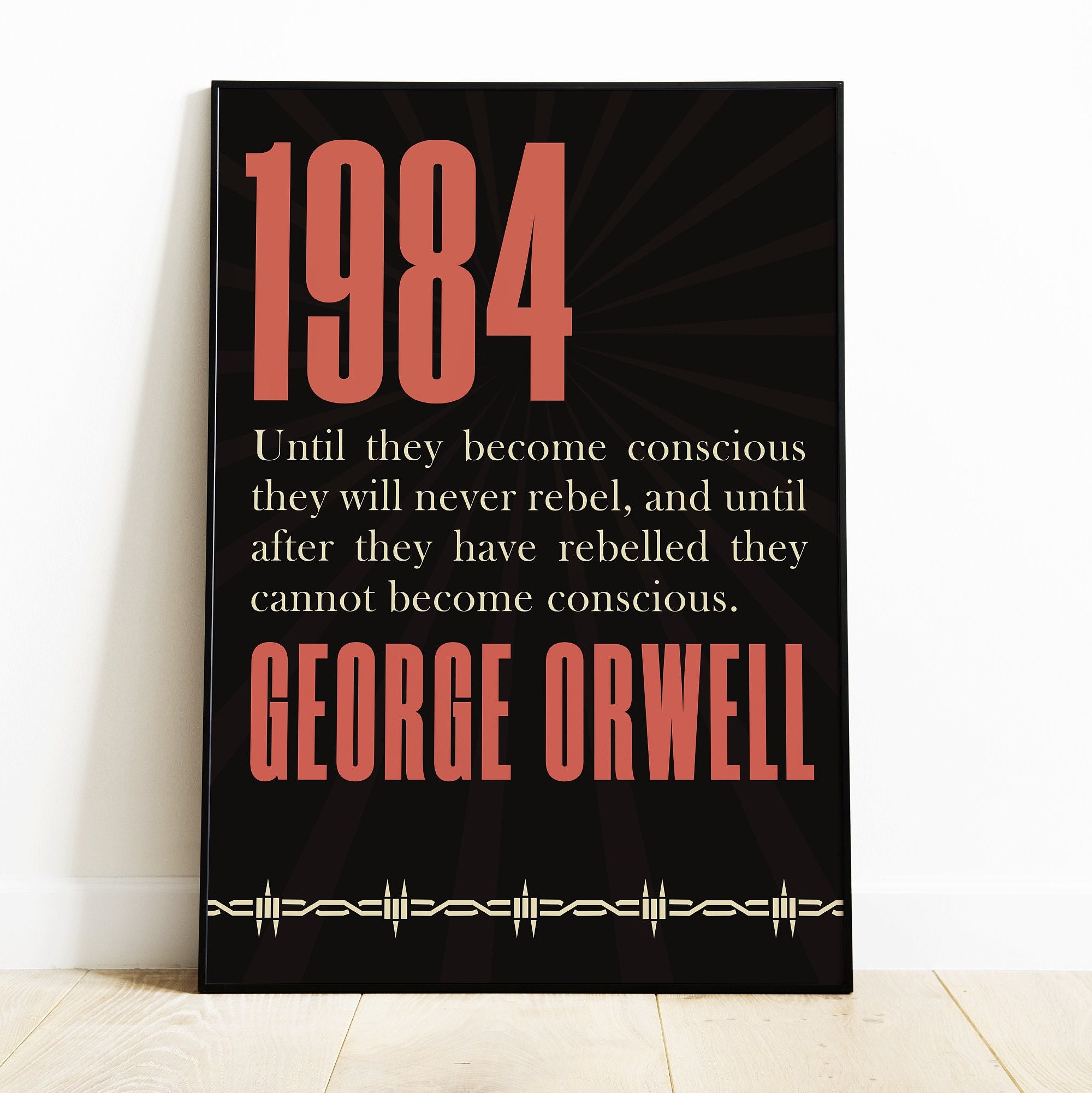 Printable Set of 5 Orwell Poster | Eclectic Gallery Wall 1984 George ...