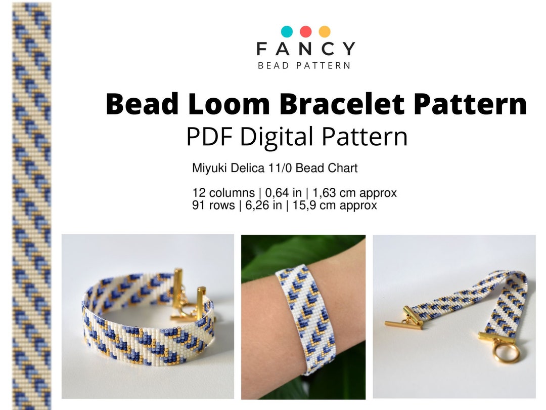Loom Bracelet Pattern - Bead Loom Bracelet - Loom Pattern Bracelet ...
