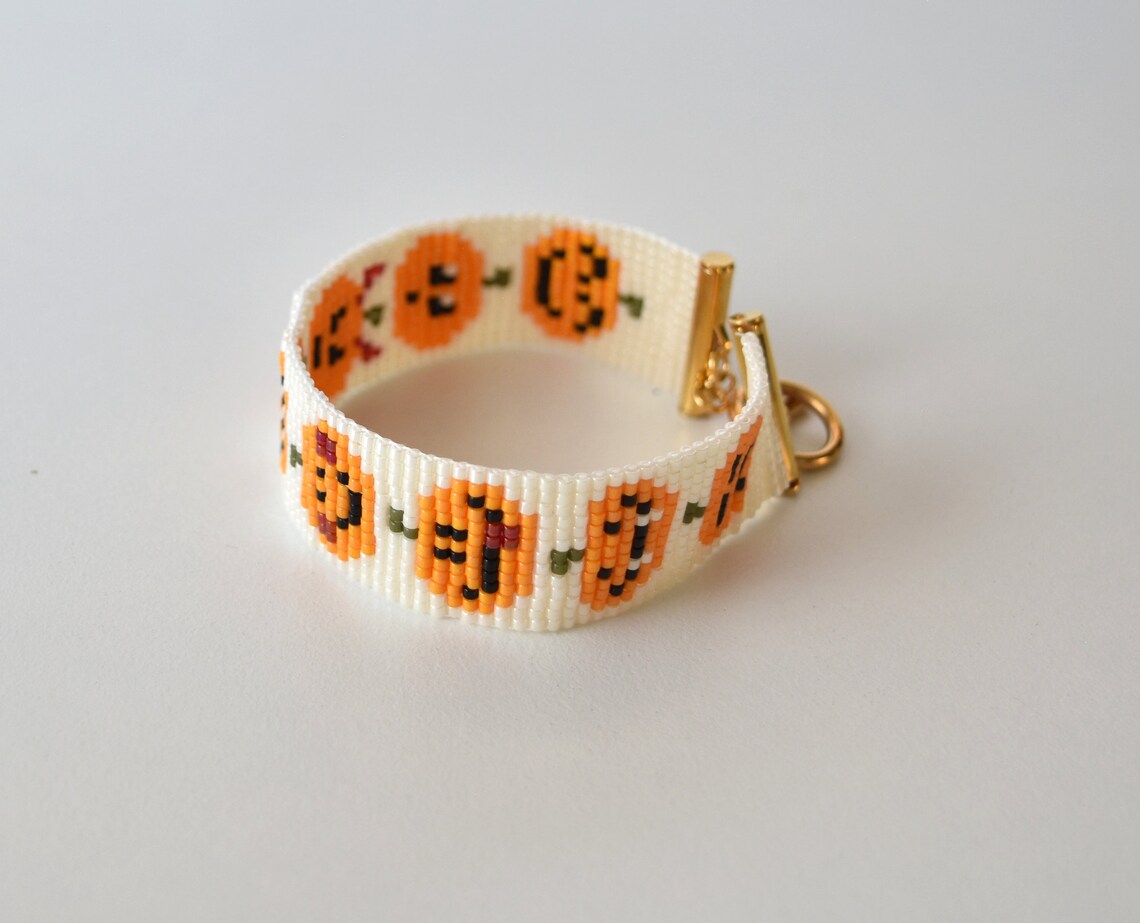 Halloween Pattern Bead Loom Pattern Loom Bracelet Pattern - Etsy