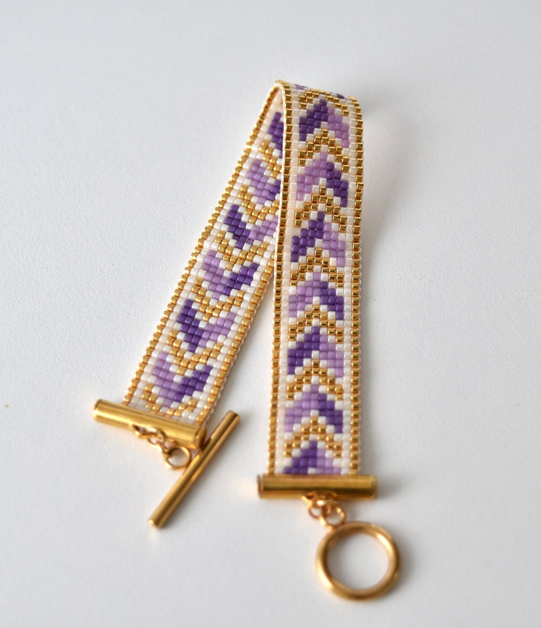 Bead Loom Pattern, Loom Bracelet Pattern, Seed Bead Loom Bracelet, Bead ...