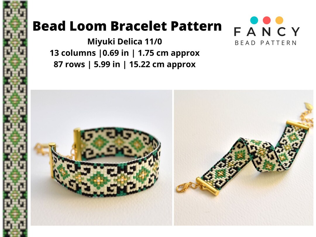 Bead Loom Pattern, Bead Loom Bracelet, Loom Beading Pattern, Celtic Loom Pattern, Celtic ...