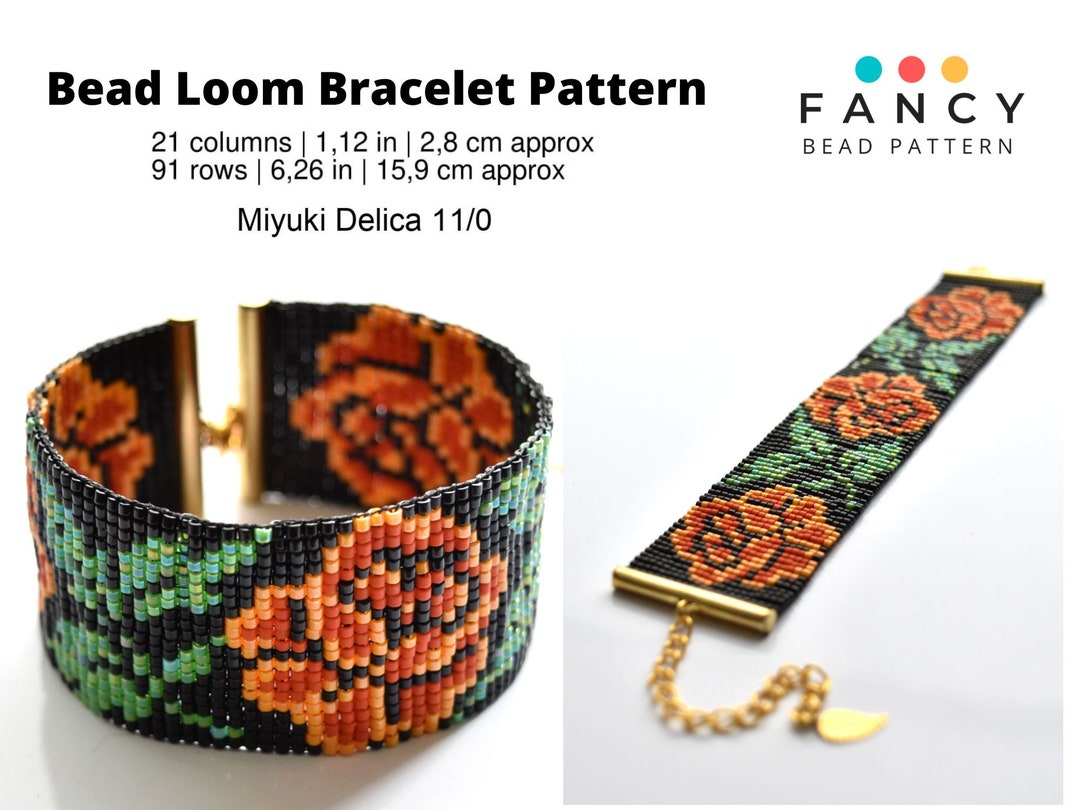 Bead Loom Pattern, Bead Loom Pattern, Bead Loom Bracelet Pattern, Loom ...
