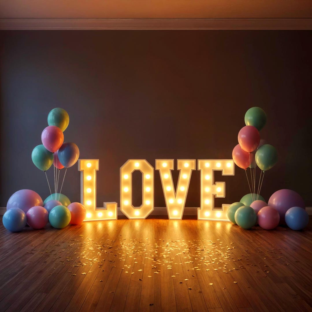 4FT LOVE Marquee Letter Template: DIY CNC Plans (digital Download Only ...