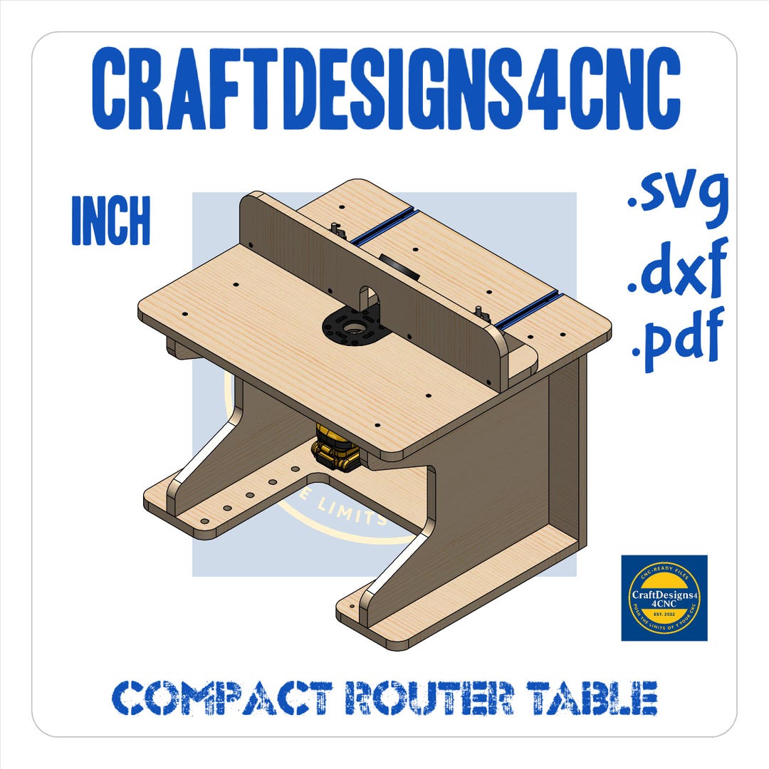 DIY Router Table Plans: Compact Benchtop Design (PDF Download) - Etsy