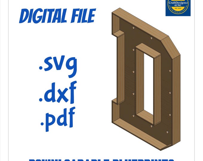 3ft - Letter R - Marquee Letter Build Plans - Digital Template for Wood ...