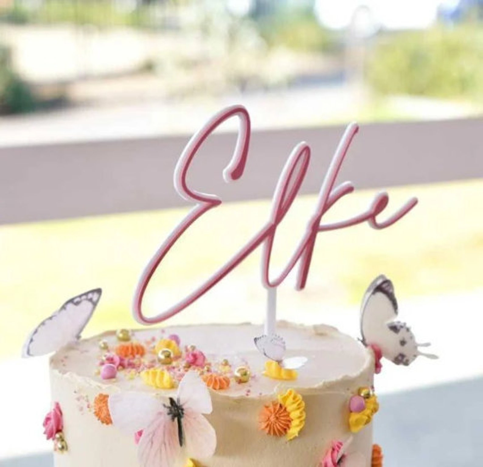 Double Layer Cake Topper, Funny Cake Topper, Custom Cake Topper, Modern ...