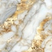 Marble Digital Paper, White Marble Digital Paper, White and Gold ...