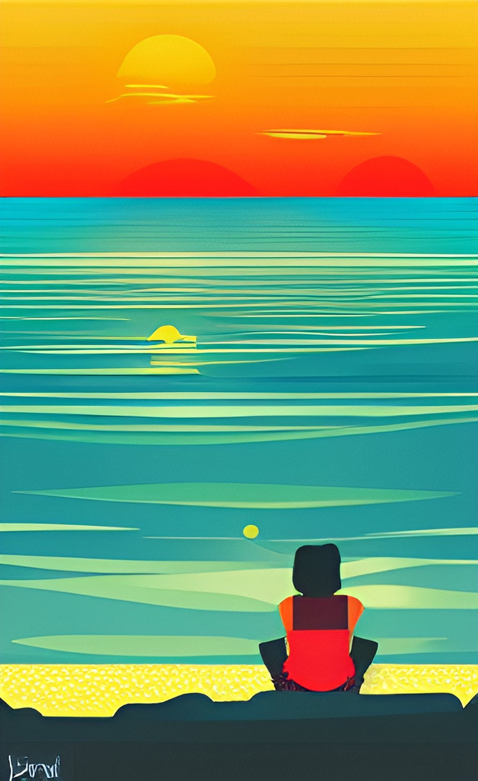 Retro Background, Retro Beach Background, Retro Beach Sunset Background ...