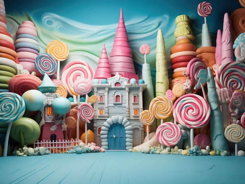Candyland Style Digital Photo Backdrops, Digital Photo Backgrounds - Etsy