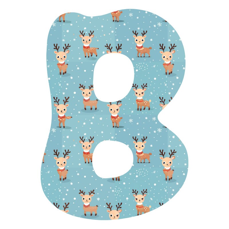 Reindeer Alphabet Reindeer Letters Reindeer PNG Xmas - Etsy
