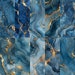 Marble Digital Paper, Blue Marble Digital Paper, Blue and Gold Digital ...