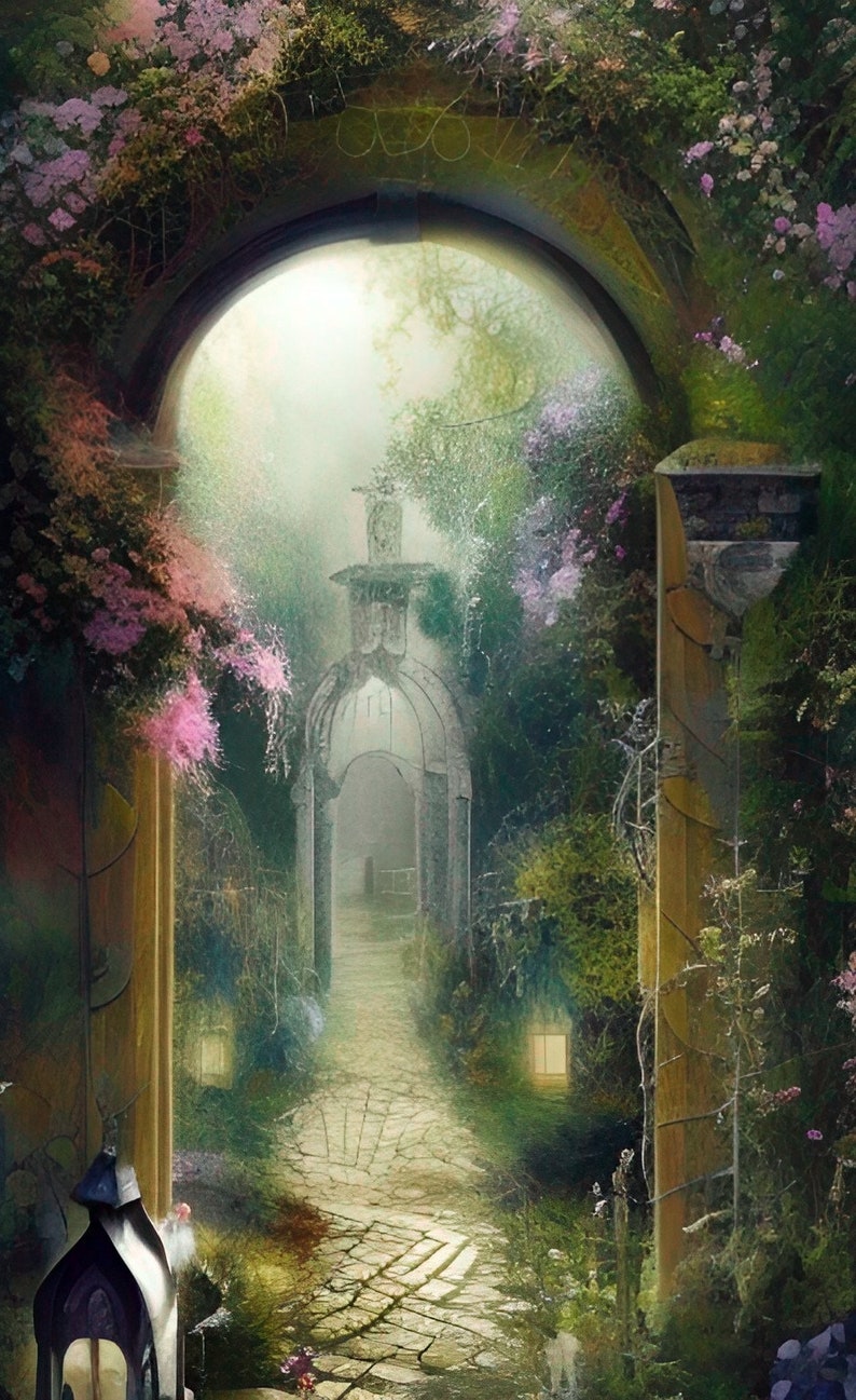 Phone Background Secret Garden, Secret Garden Phone Background - Etsy
