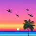 Retro Background, Retro Beach Background, Retro Beach Sunset Background ...
