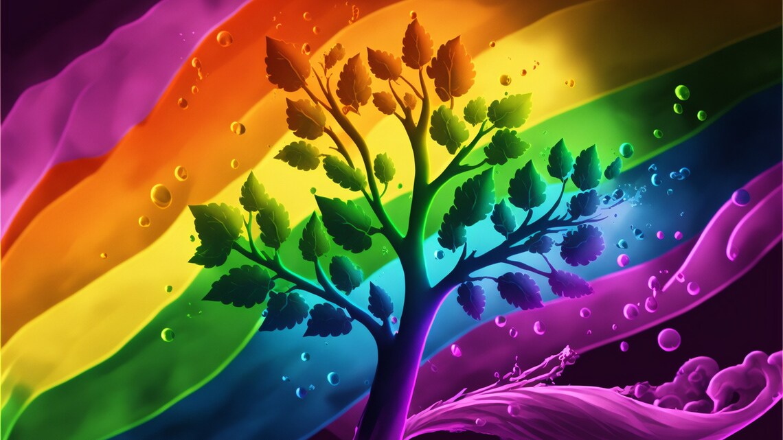 Rainbow Background, Rainbow Pride Background, Pride Background, Rainbow Pc Background, Rainbow ...