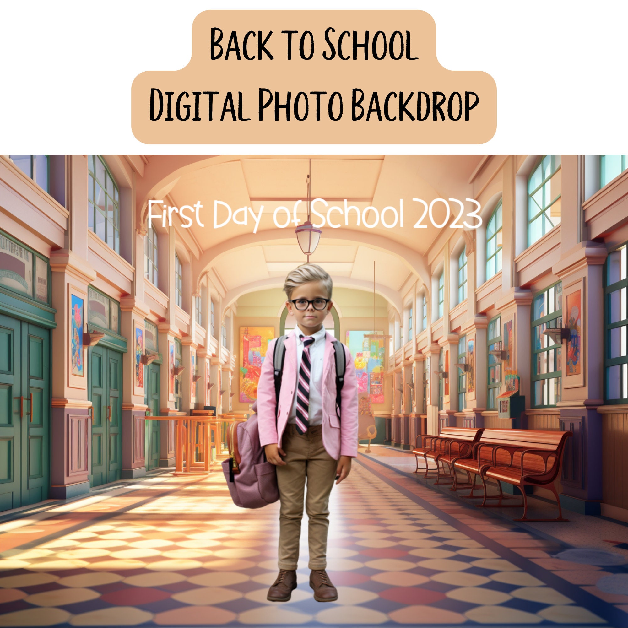 Back to School Photo Backdrops First Day of School Photo - Etsy
