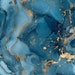 Marble Digital Paper, Blue Marble Digital Paper, Blue and Gold Digital ...
